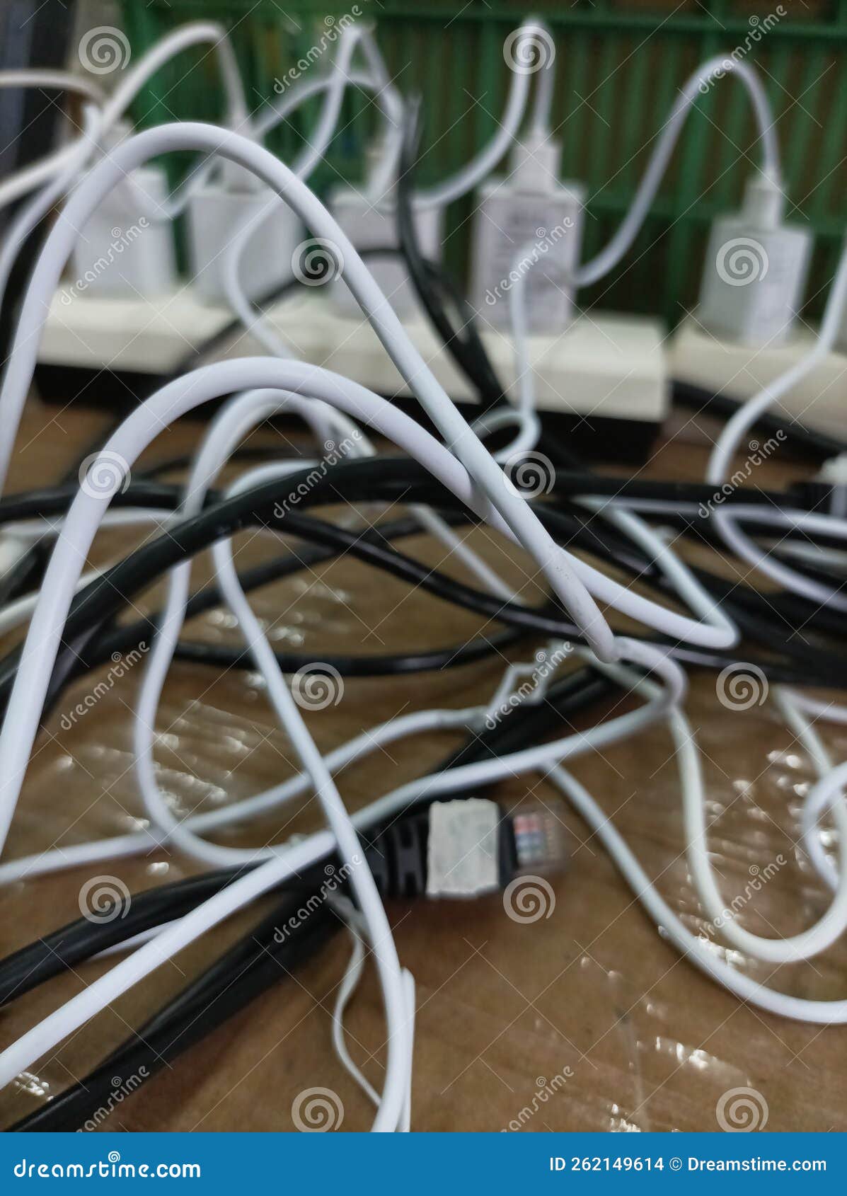 Cable On The Table Stock Photo | CartoonDealer.com #227030418