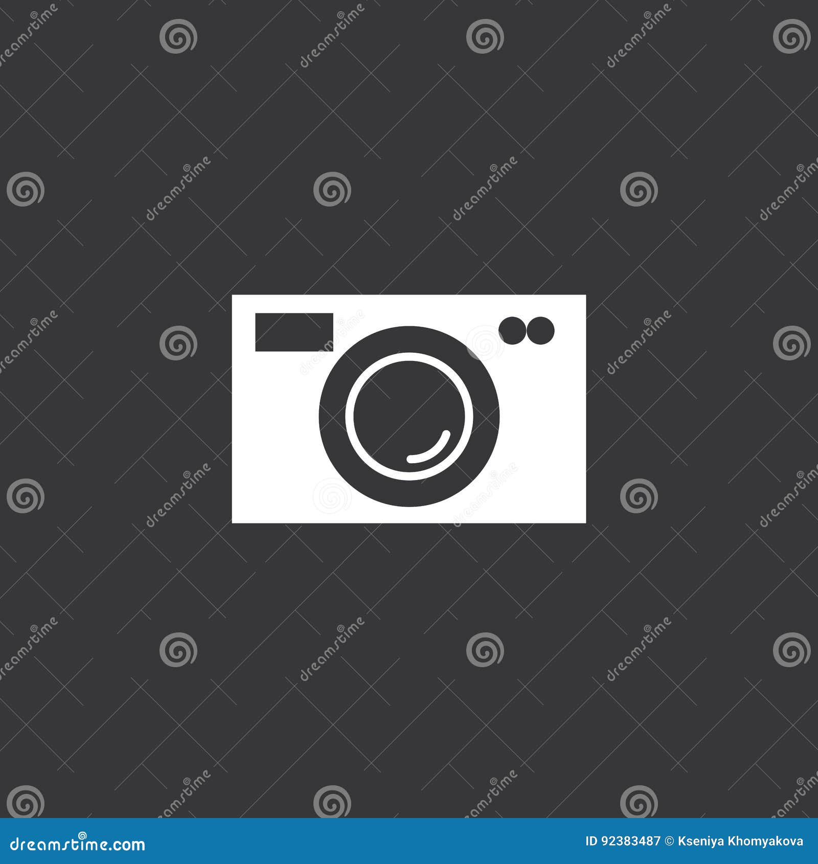 Black and White Camera Sign Stock Vector - Illustration of model ...