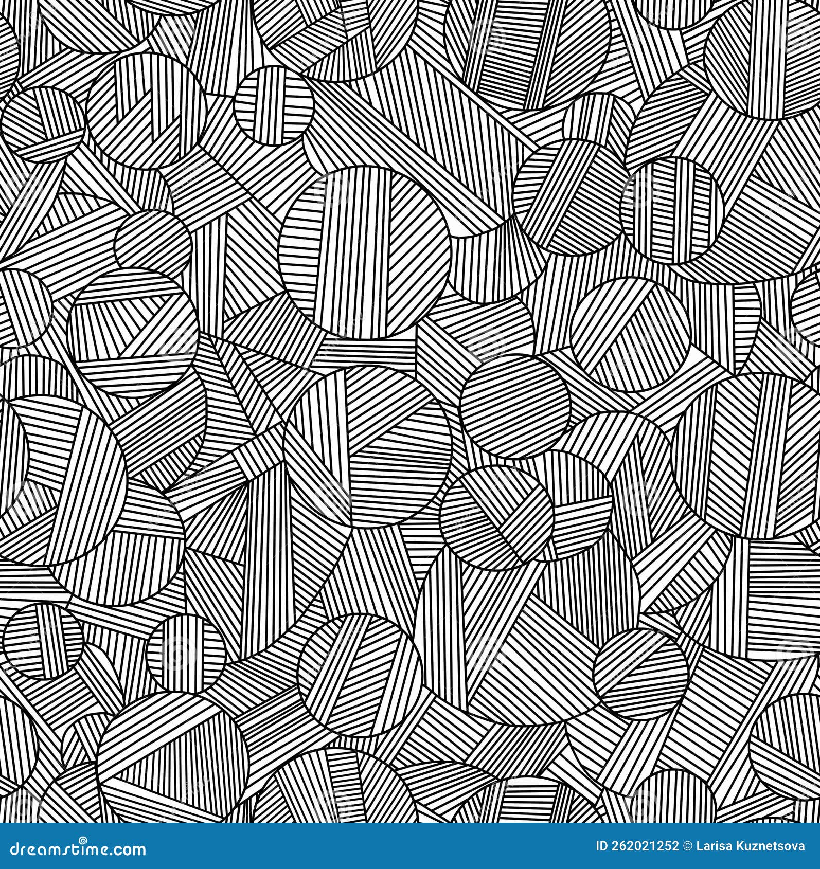 Black and White Cartoon Pattern on White Background, Doodle and ...