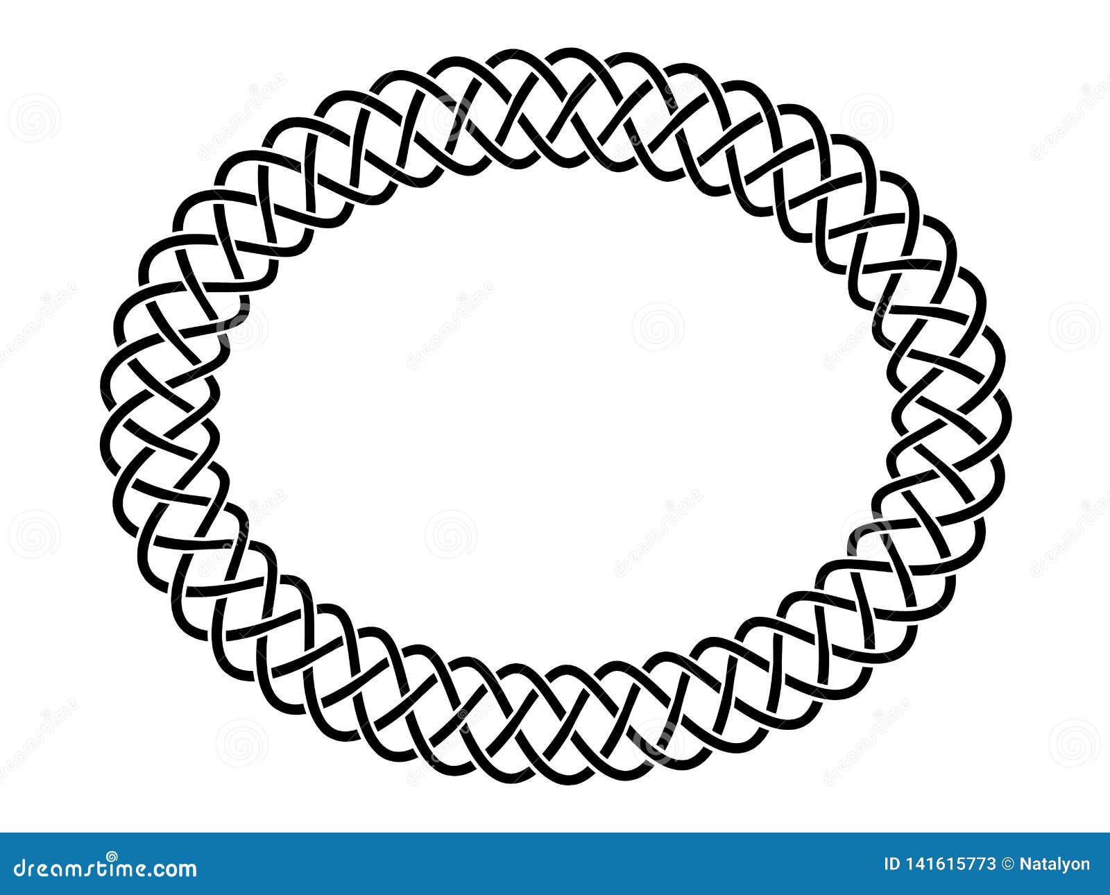Celtic Braid Circular Frame Vector Ornament | CartoonDealer.com #66963765