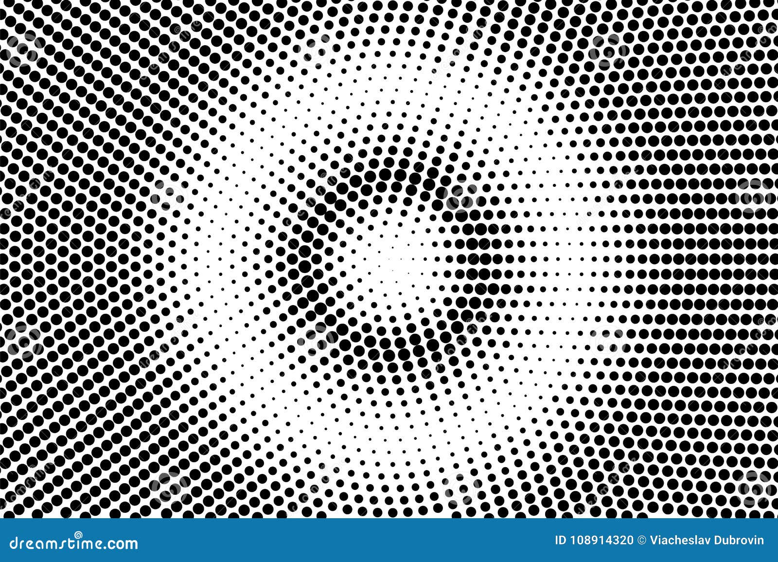 Black White Centered Dotted Gradient. Half Tone Background Stock ...