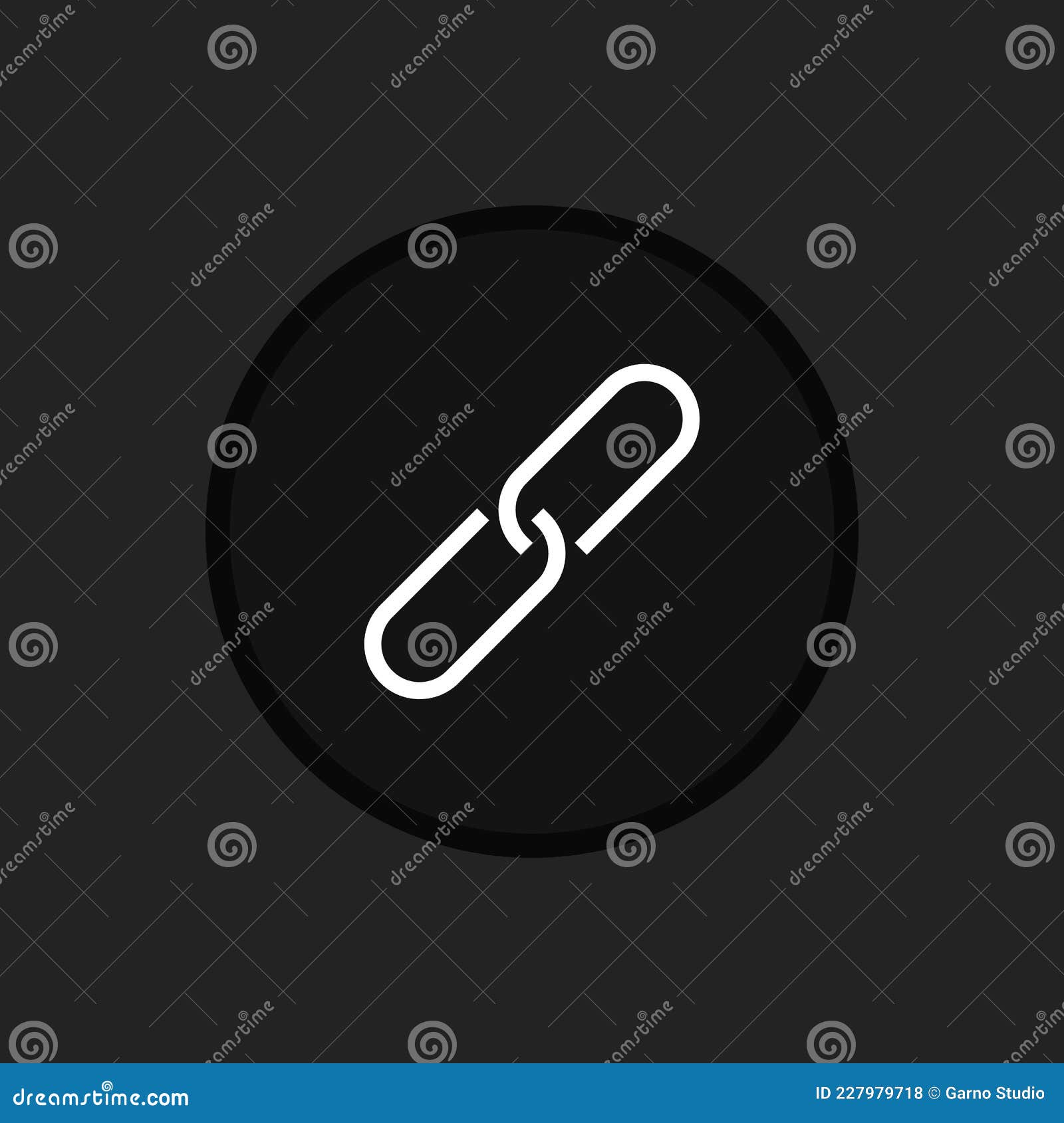 Black and White Chain Link Icon Stock Vector - Illustration of joined ...