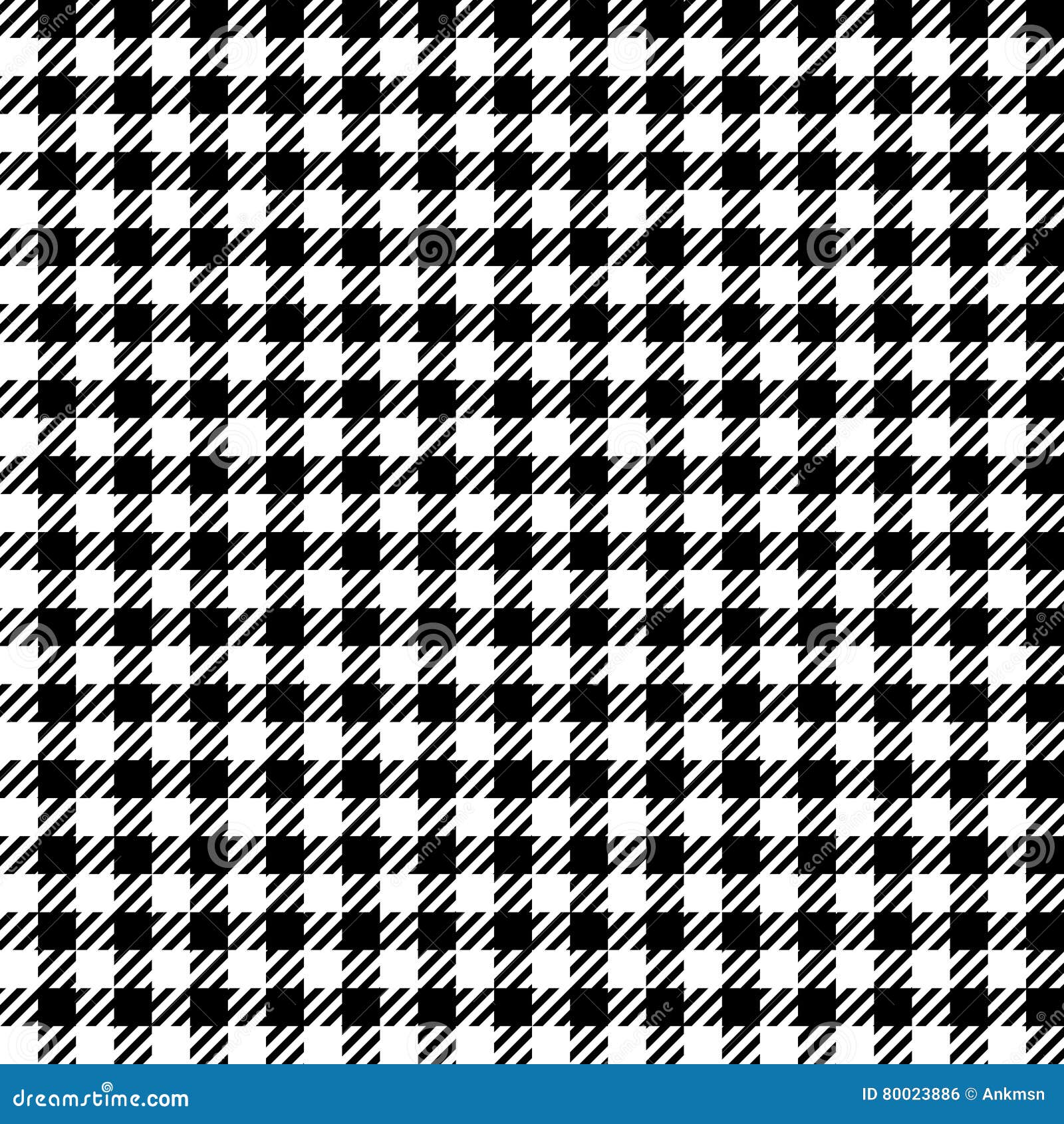 Black White Check Plaid Seamless Fabric Texture Stock Vector ...