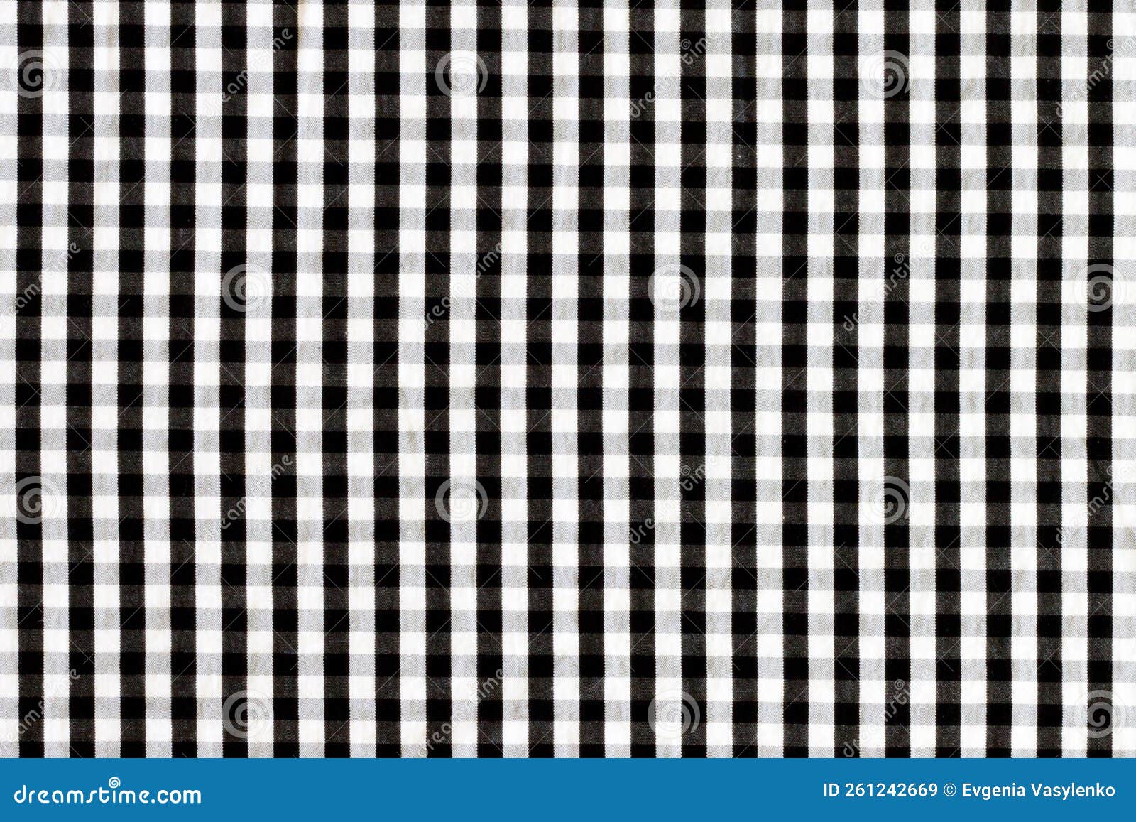 Black and White Checked Fabric. Stock Image - Image of country, picnic ...