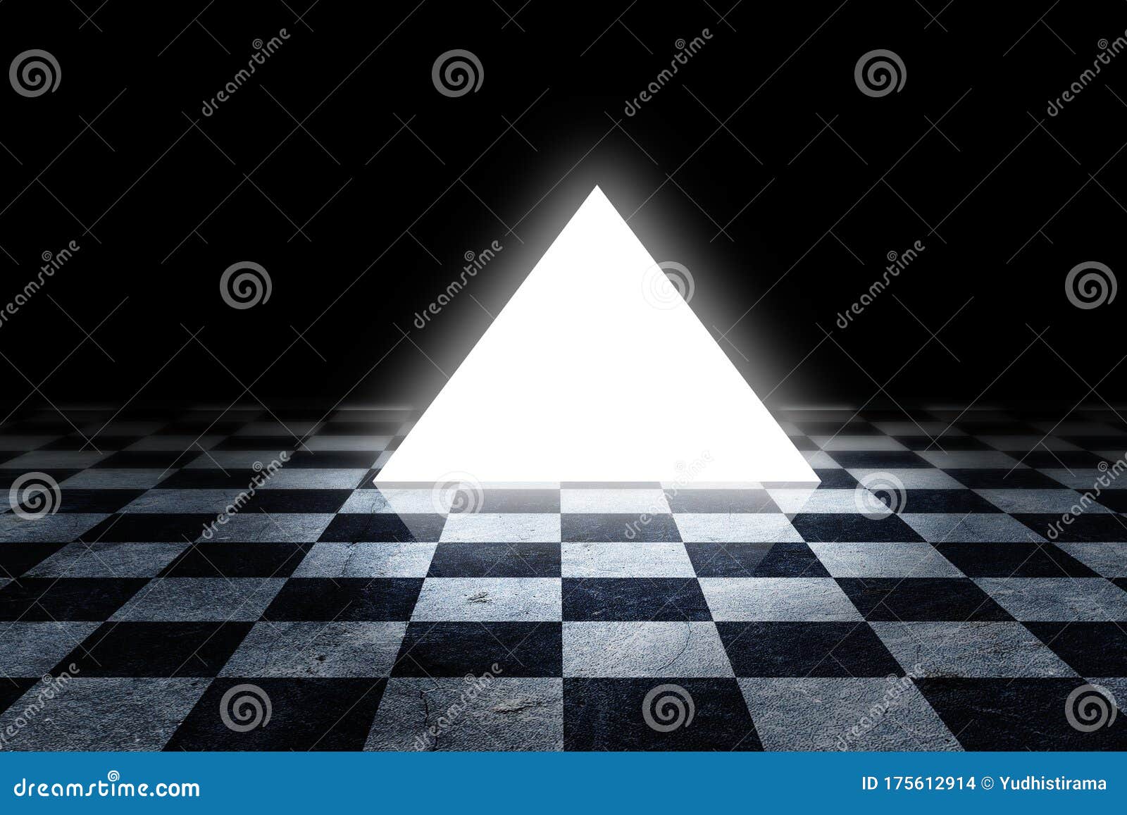 Black and White Checker Interior Room Stock Illustration - Illustration ...
