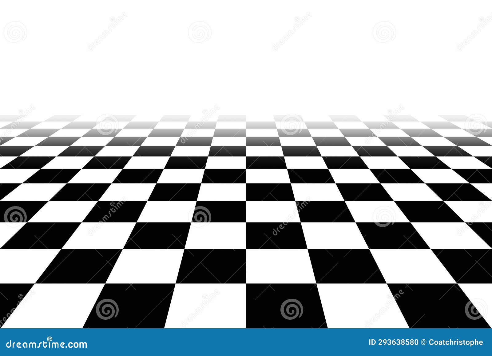 Checkerboard with Vanishing Point Stock Illustration - Illustration of ...