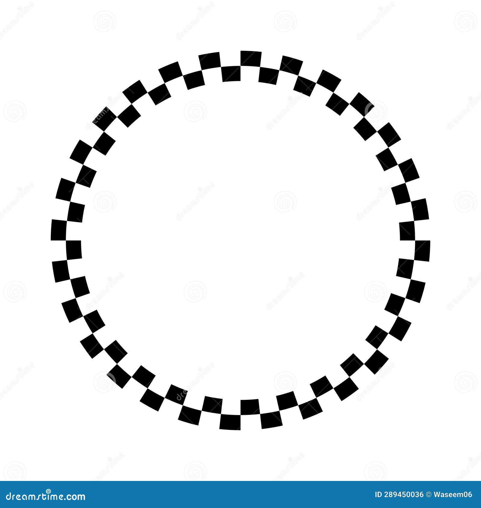 Black and White Checkered Circle Frame Stock Vector - Illustration of ...