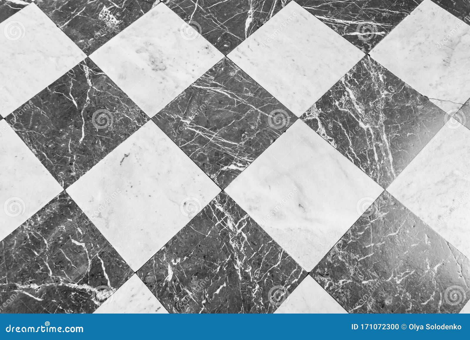 Black and White Checkered Marble Floor. Marble Texture for Background ...
