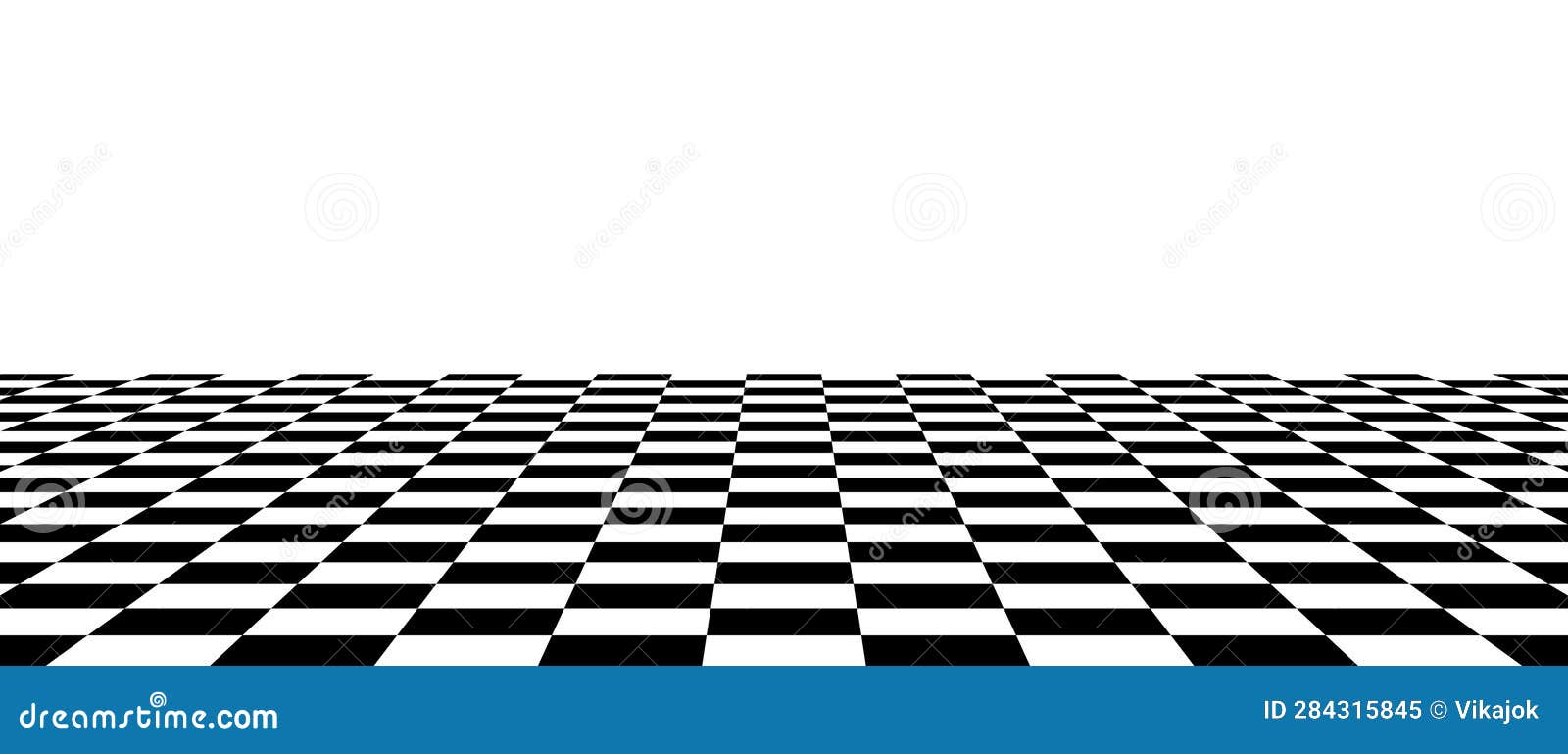 Black and White Checkered Tile Floor in Perspective. Abstract ...