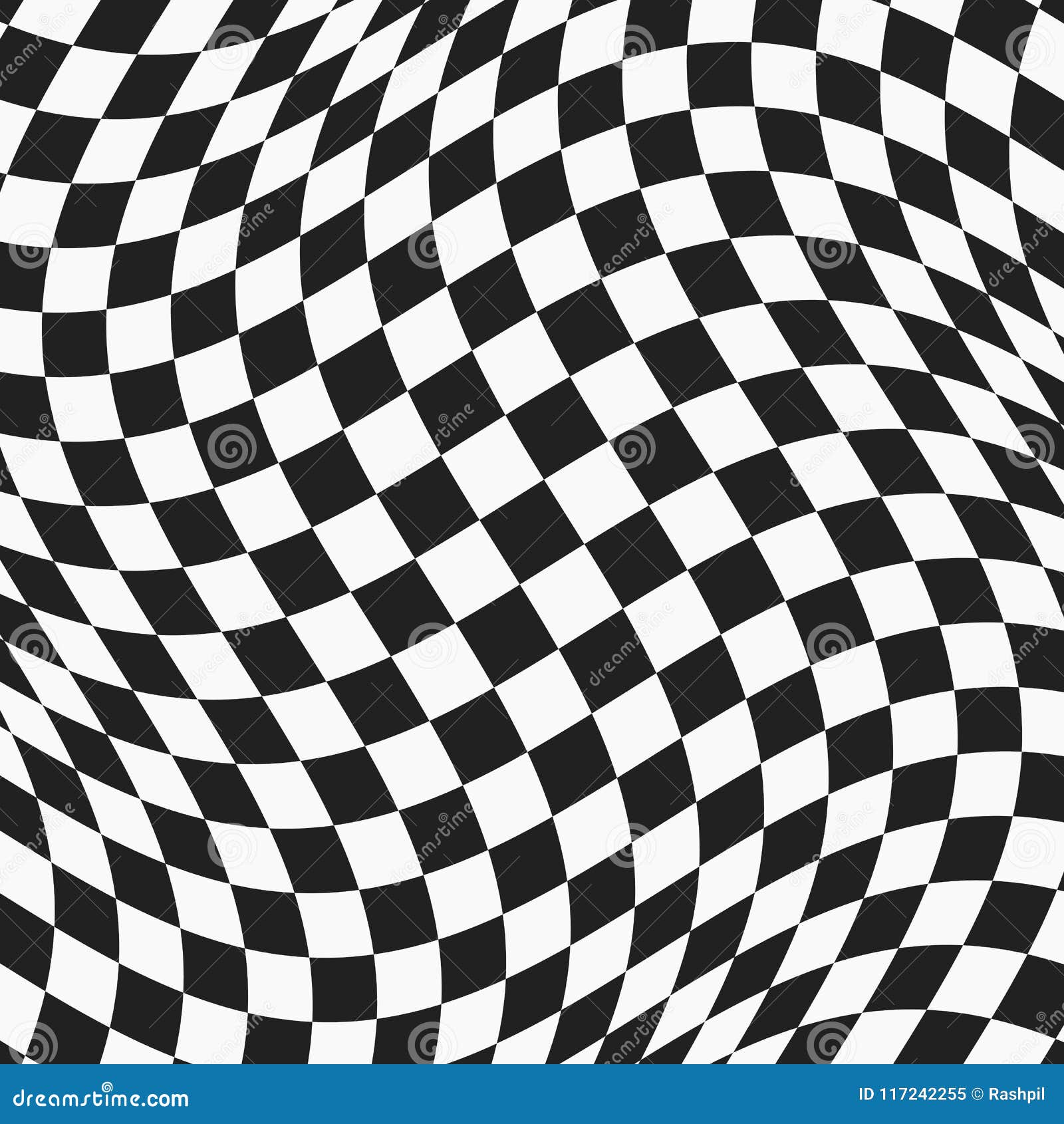 Black and White Checkered Wavy Surface Stock Illustration ... Black and White Checkered Wavy Surface Stock Illustration ...