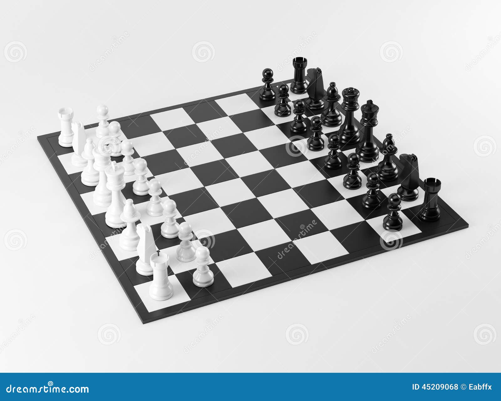 Black and White Chess Board Stock Illustration - Illustration of ...