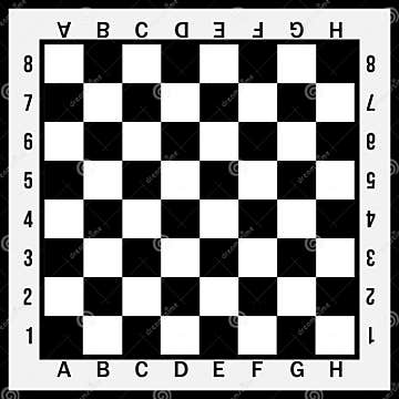 Black and White Chess Board Stock Vector - Illustration of chess ...