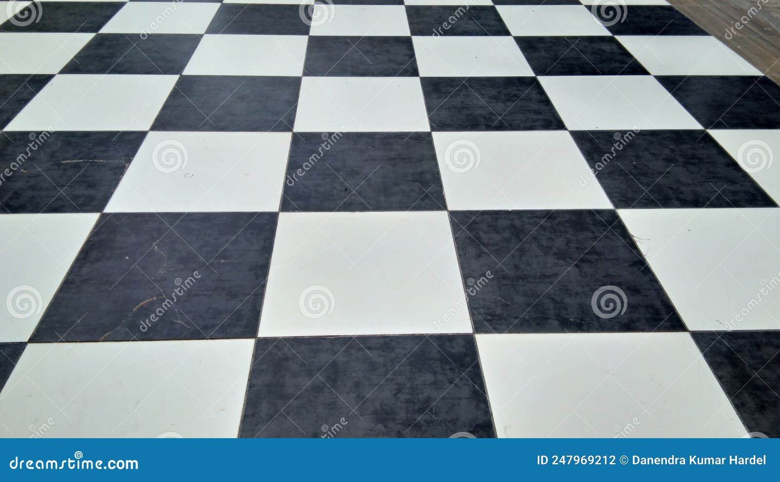 Black and White, Chess Pattern on the Floor, Design. Stock Photo ...