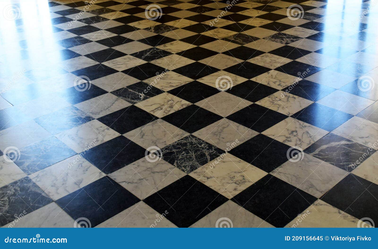 Black and White Chess Tile Floor Pattern Stock Image - Image of board ...