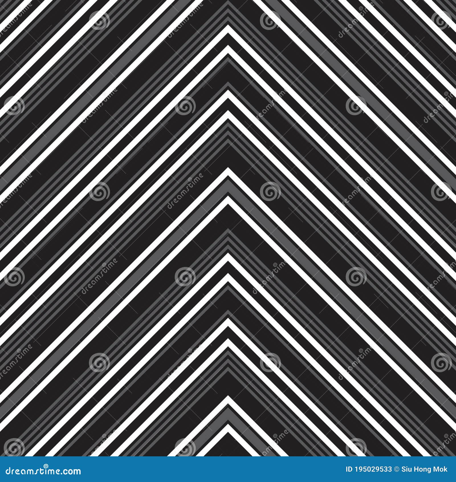 Black and White Chevron Diagonal Stripes Seamless Pattern Background ...