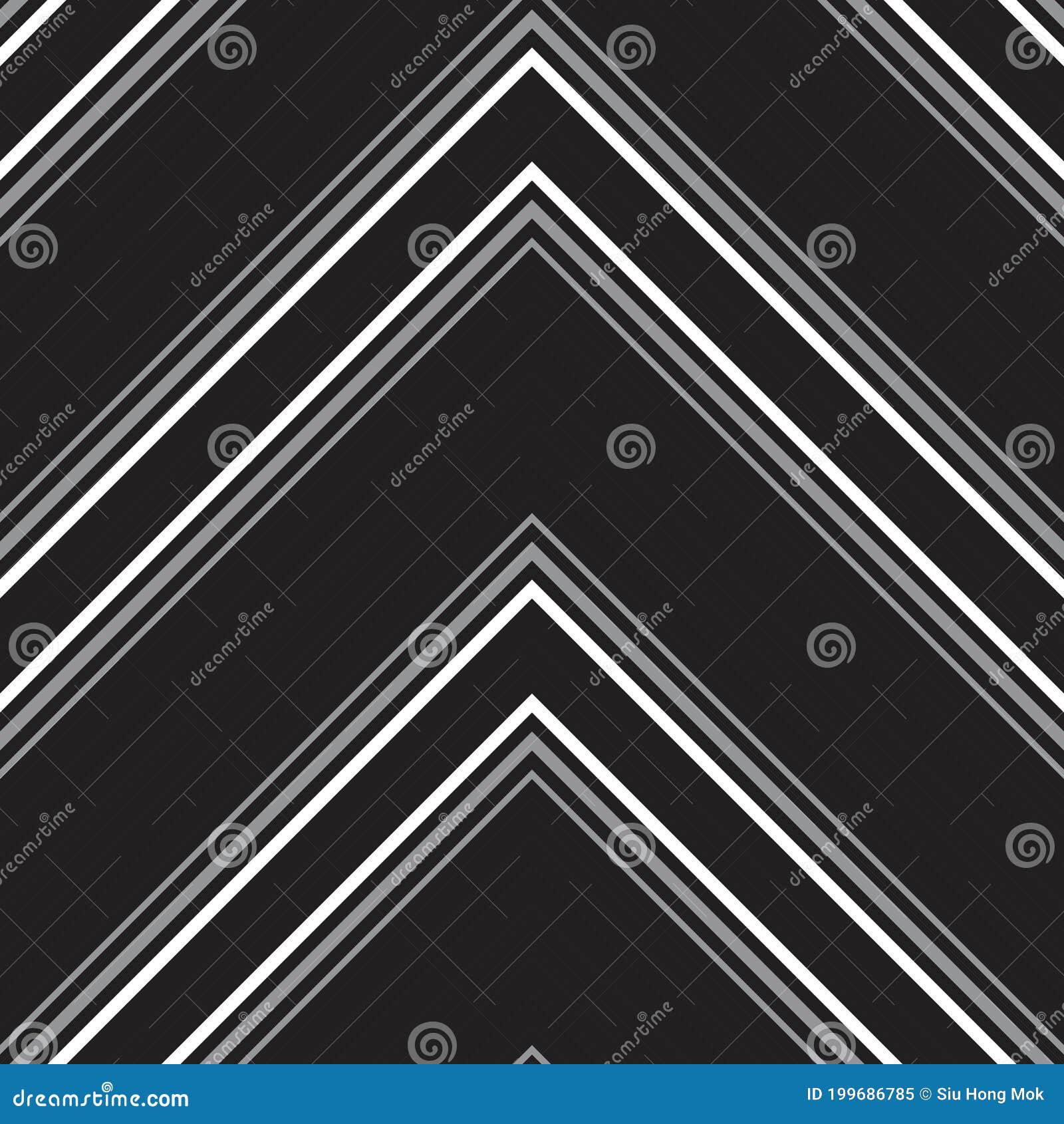 Black and White Chevron Diagonal Stripes Seamless Pattern Background ...