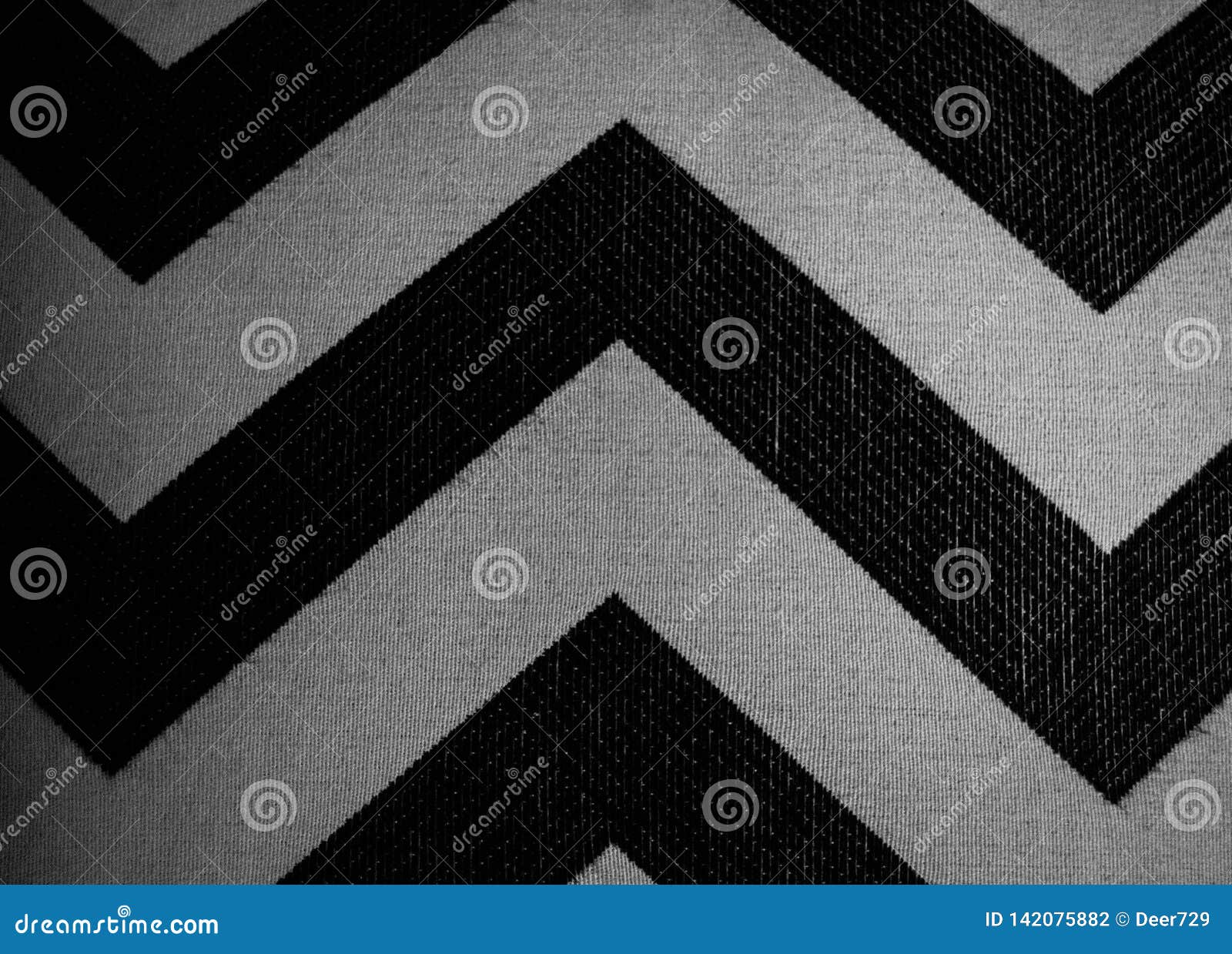 Black and White Chevron Fabric Stock Photo - Image of textile, points ...