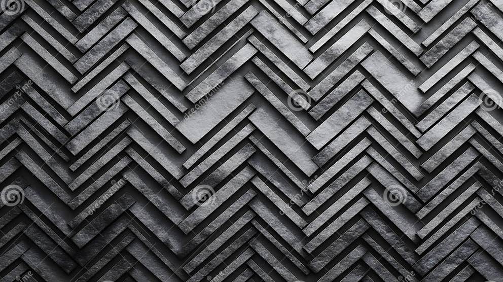 Black and White Chevron Pattern with a Subtle Textured Ef One ...