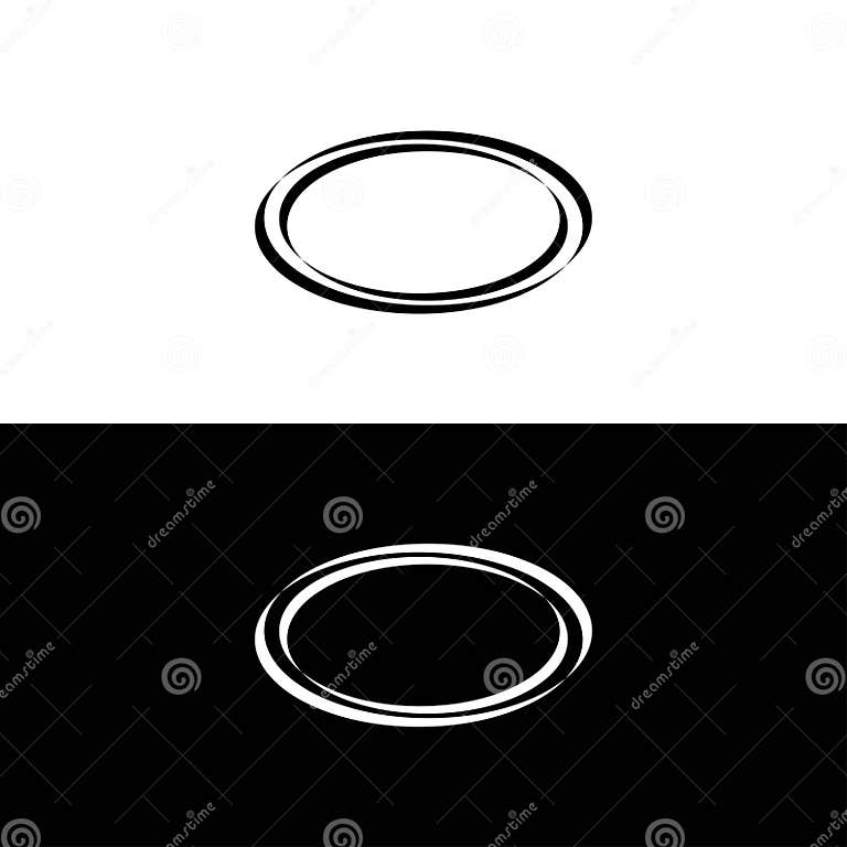 Black and White Circle Logo Icon Stock Vector - Illustration of draft ...