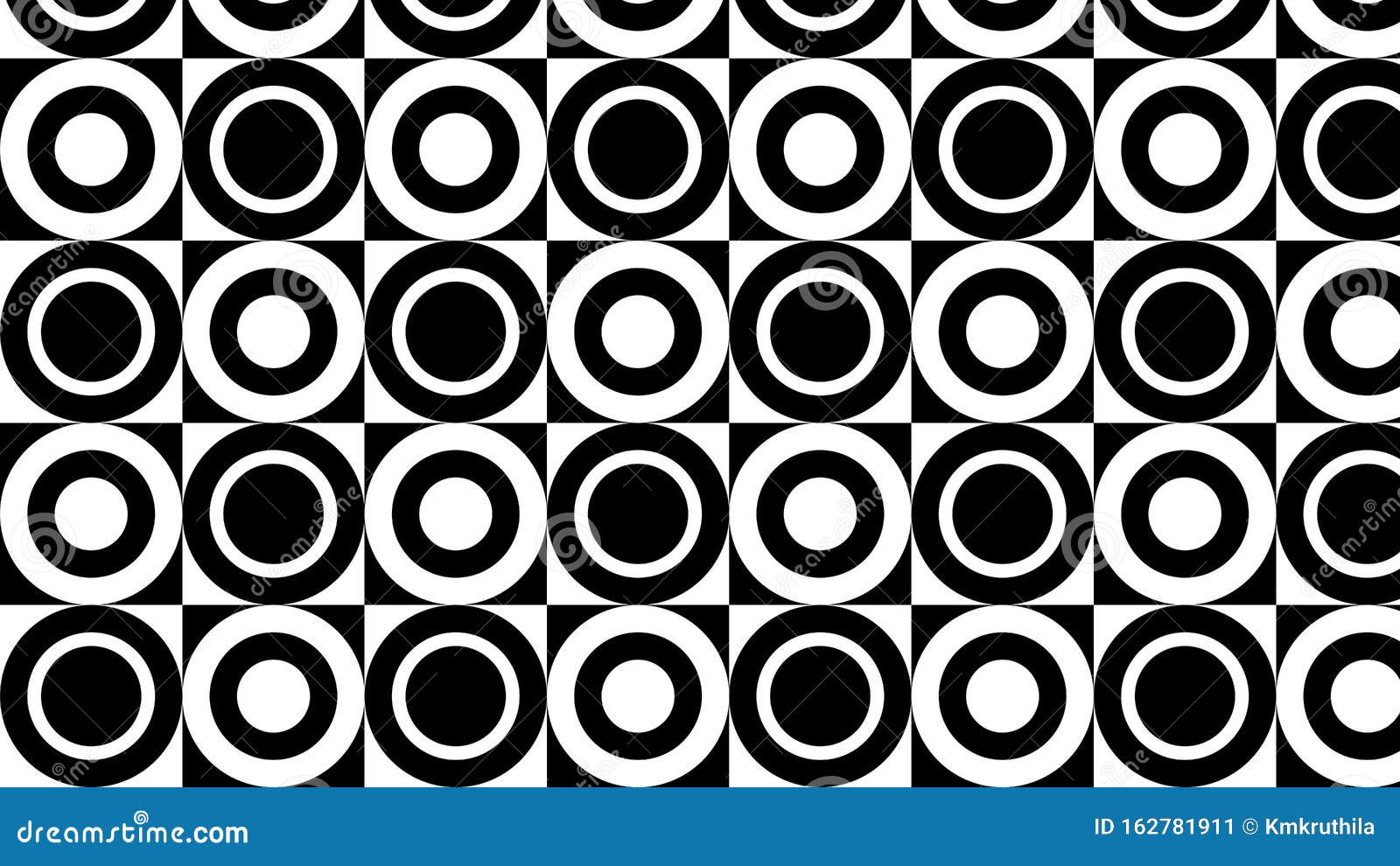 Black and White Circle Pattern Background Vector Image Stock Vector ...
