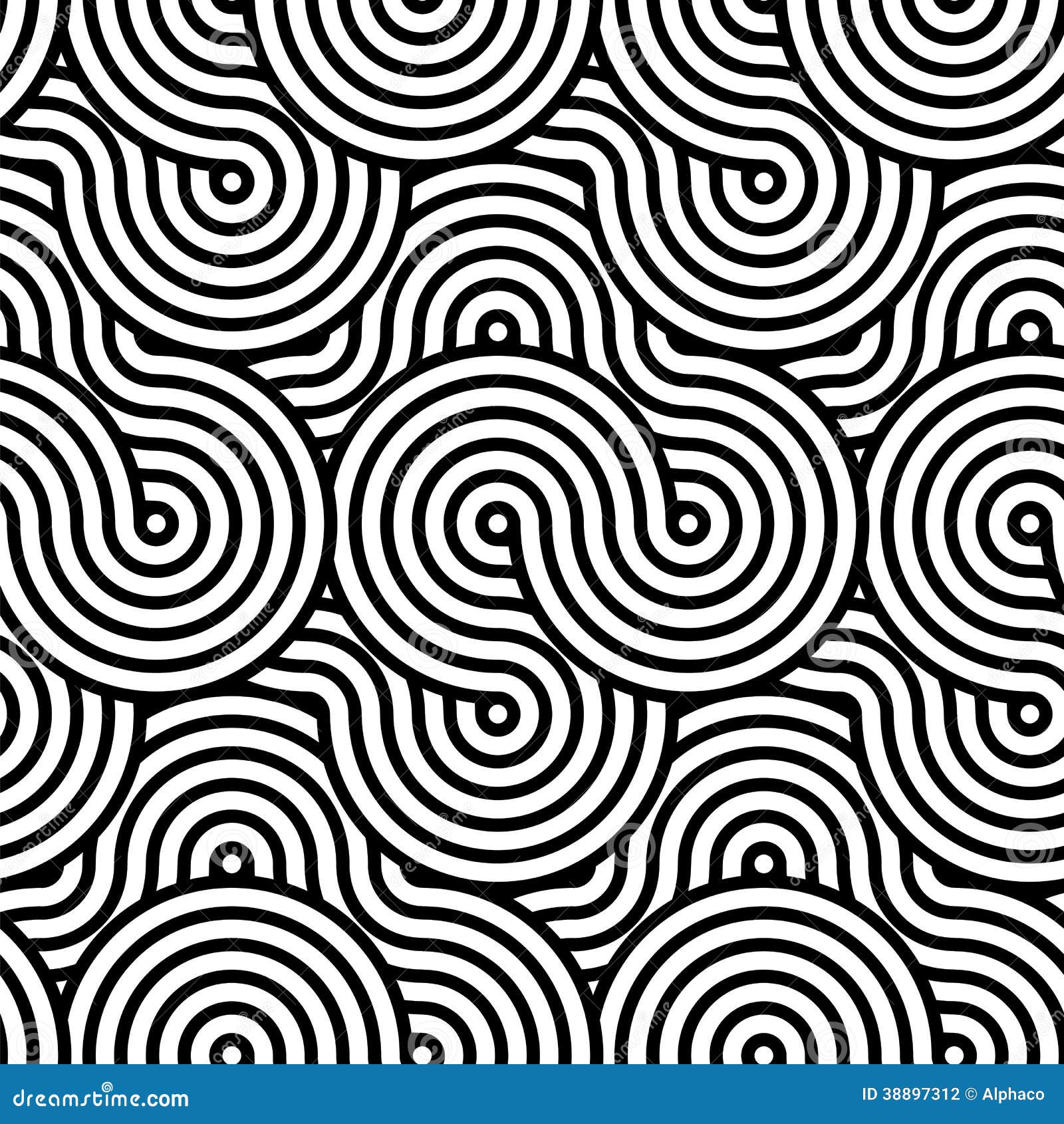 Black-white circle pattern stock vector. Illustration of cover - 38897312