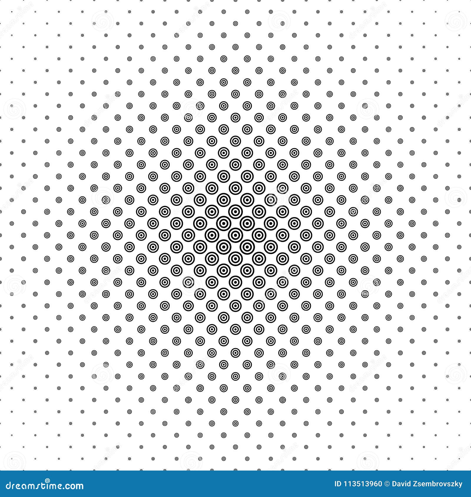 Black and White Circle Pattern Design Stock Vector - Illustration of ...