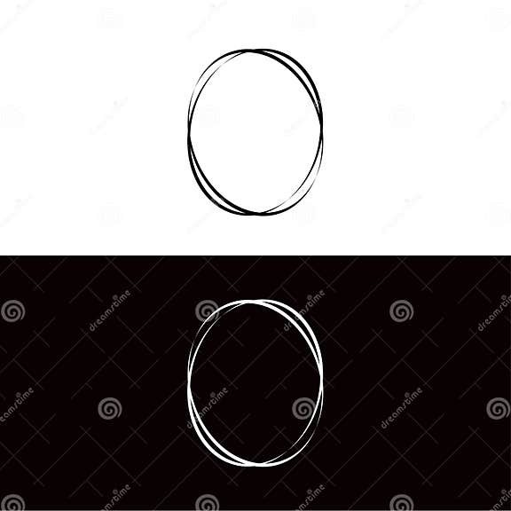 Black and White Circle Vector Logo Template Design Stock Illustration ...