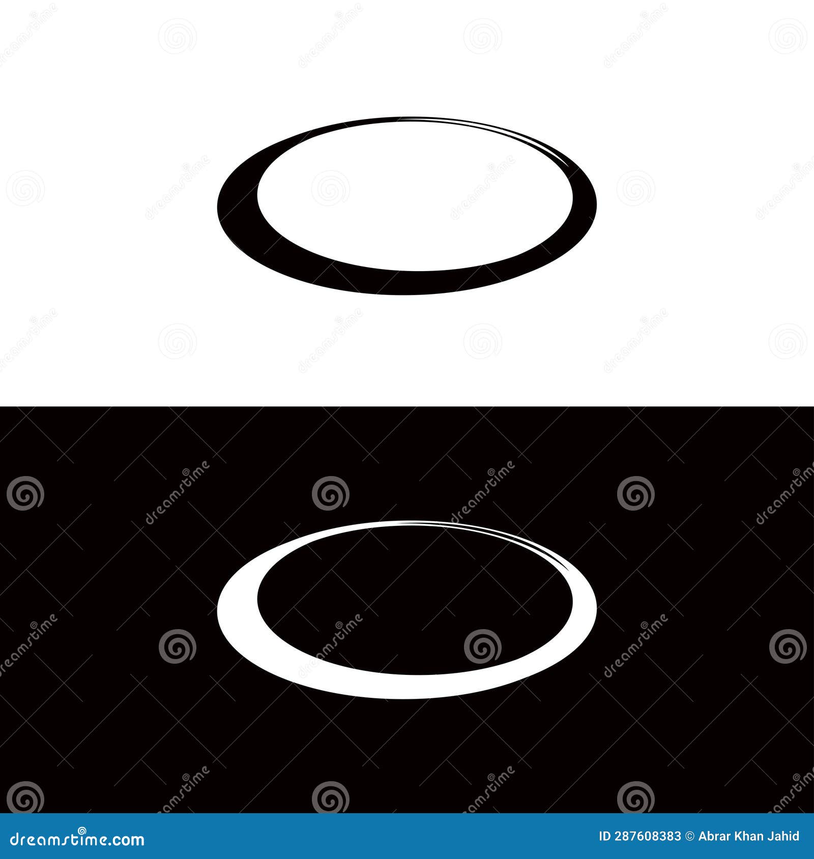 Black and White Circle Vector Logo Template Stock Vector - Illustration of trendy, company ...
