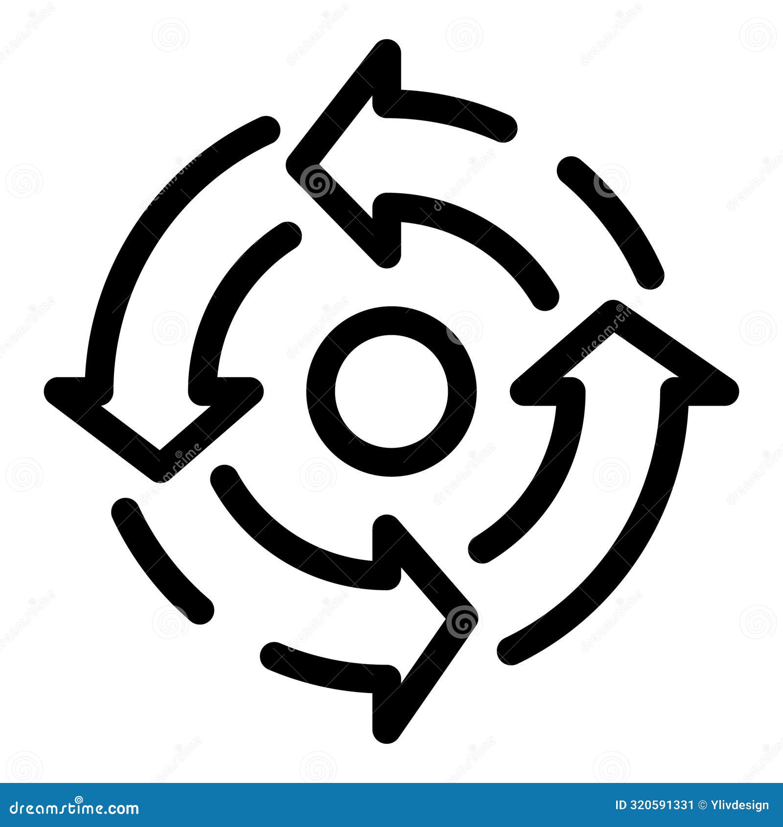 Revolving Arrows Infographic Vector Illustration | CartoonDealer.com ...