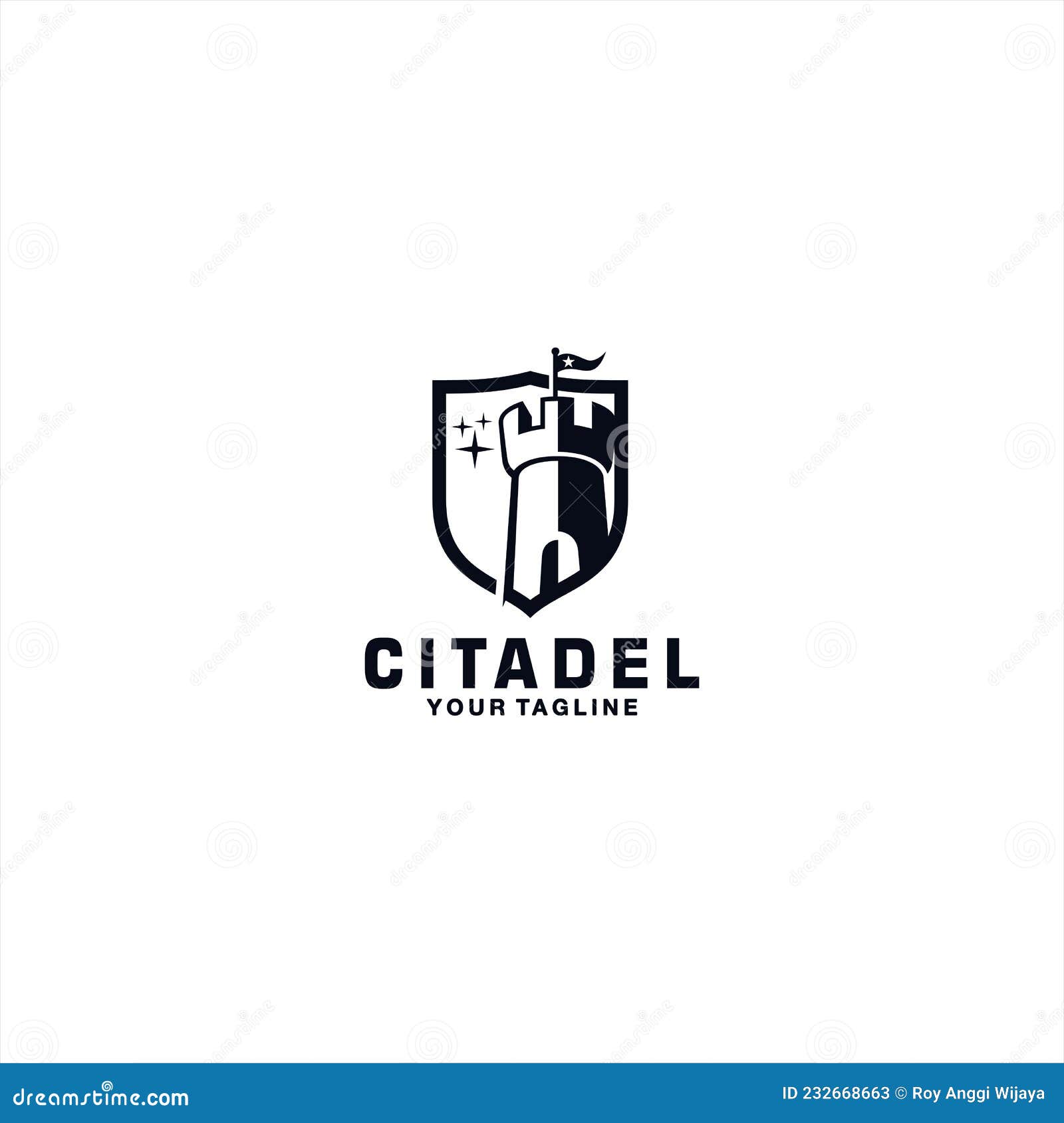 Citadel Logo. Insurance Agency Emblem. Citadel Walls, Castle Like ...