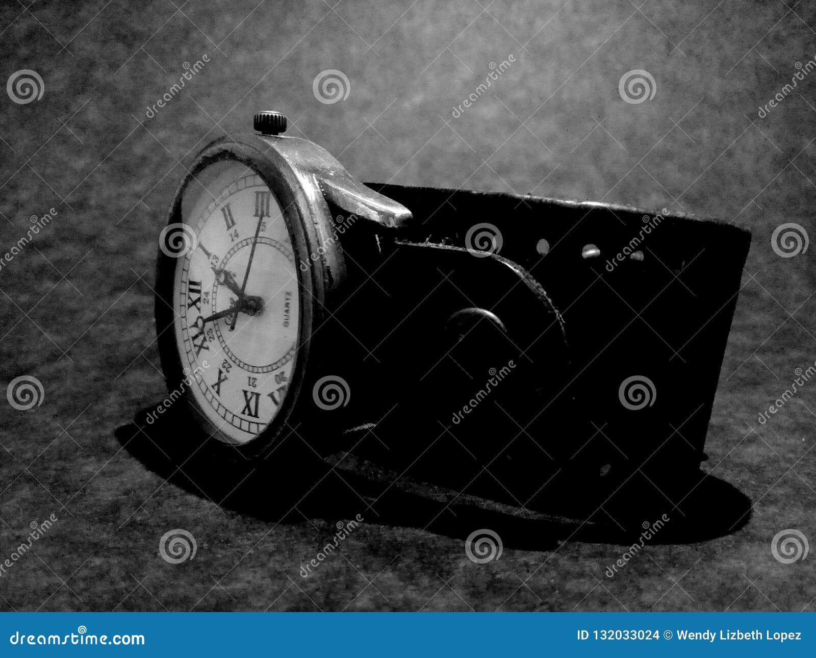 Black and white clock stock photo. Image of background - 132033024