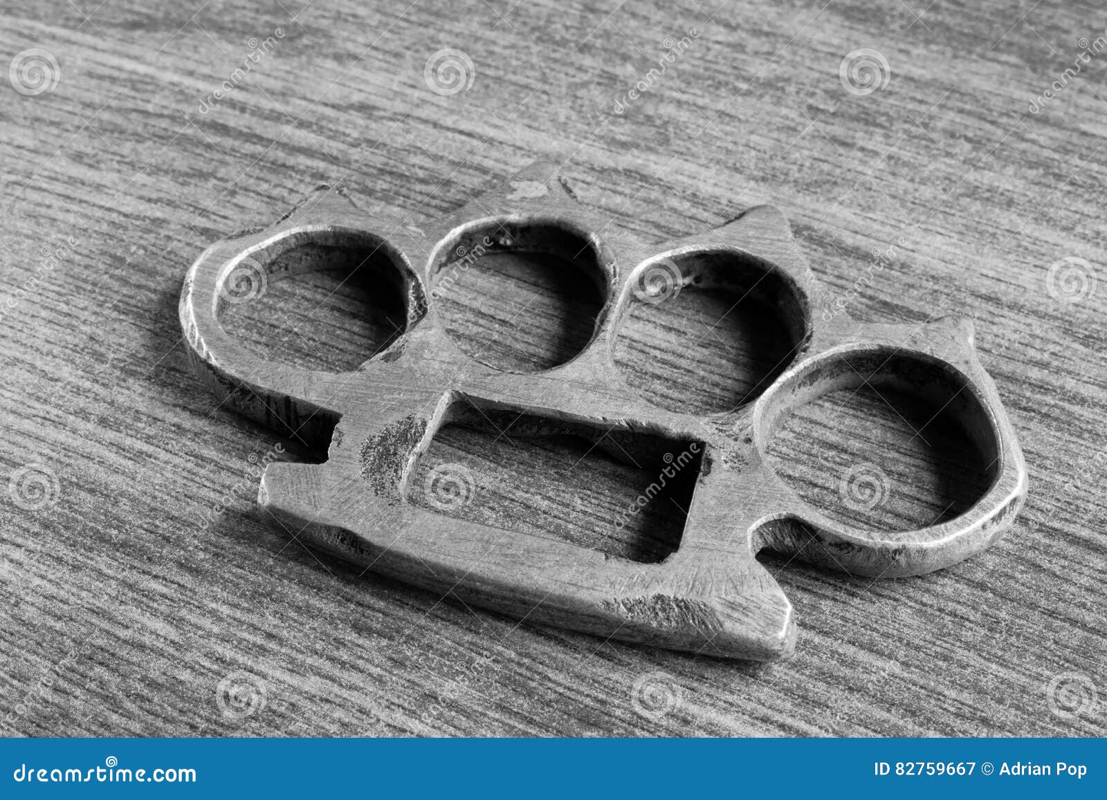 Black and White Close Up of an Iron Knuckles Stock Image - Image of ...