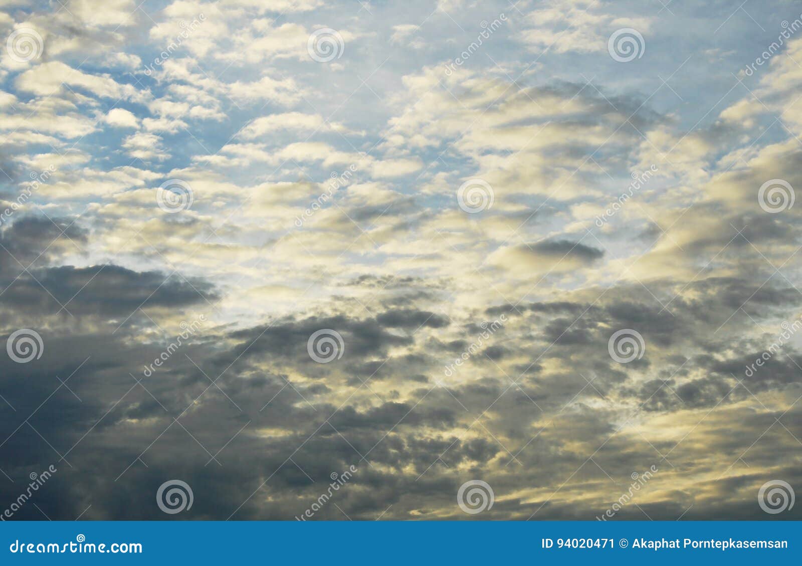 Black and White Cloud Convergence on Sky in Evening Stock Image - Image ...