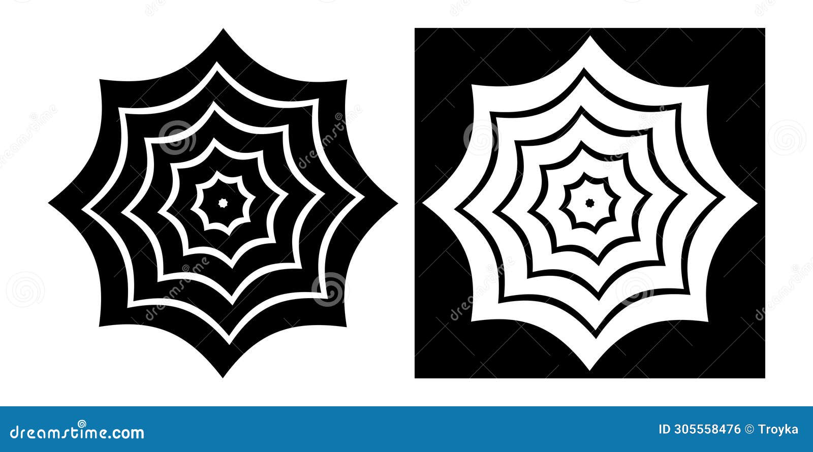 Black and White Cobweb Icons. Design Elements Set Stock Vector ...