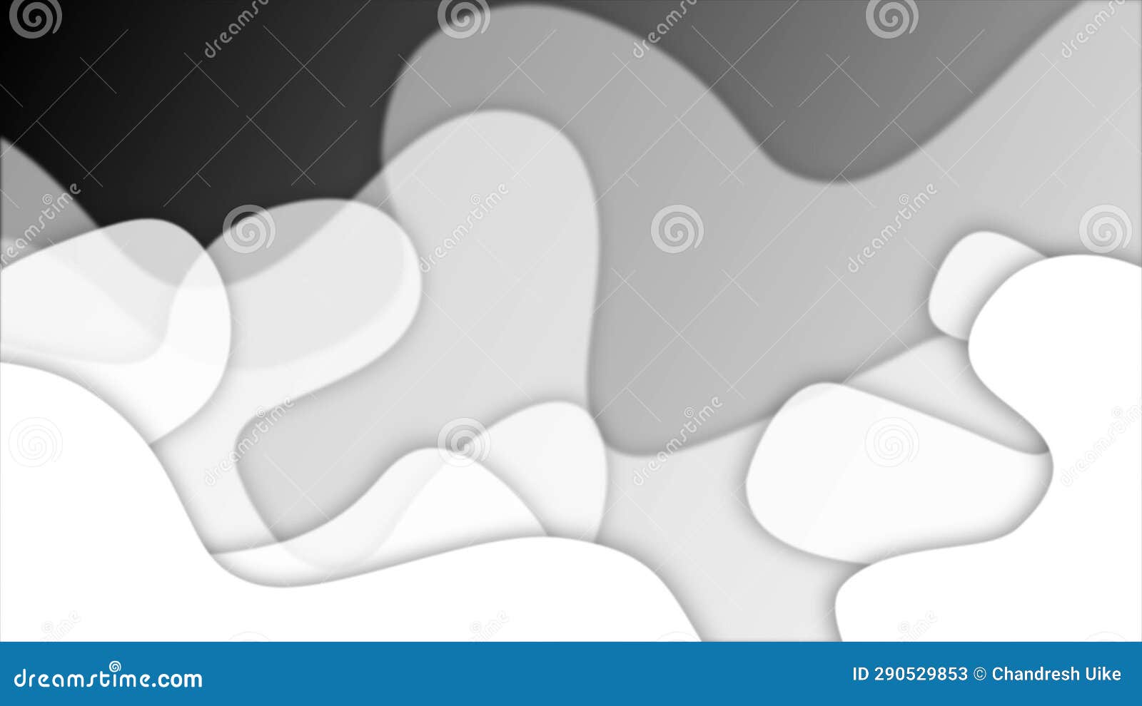 Black and White Color 3d Waving Element Inside Fluid Background Stock ...