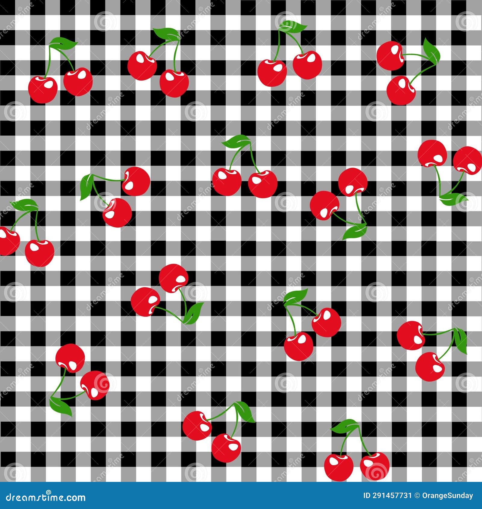 Black and White Colorful Aesthetic Chessboard Red Cherry Checkered Y2K ...