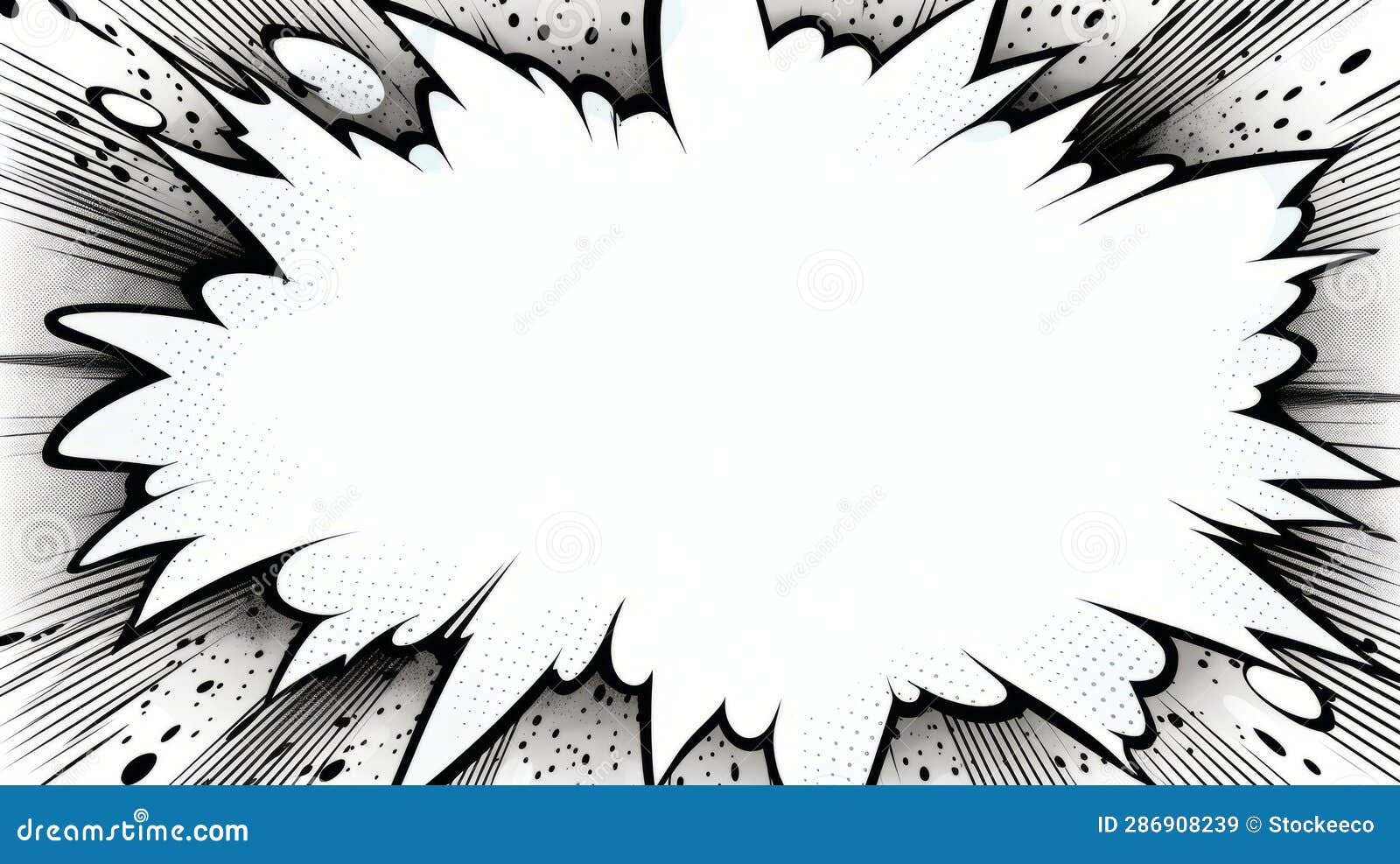 Black and White Comic Explosion: a High-resolution 8k Manga Design ...