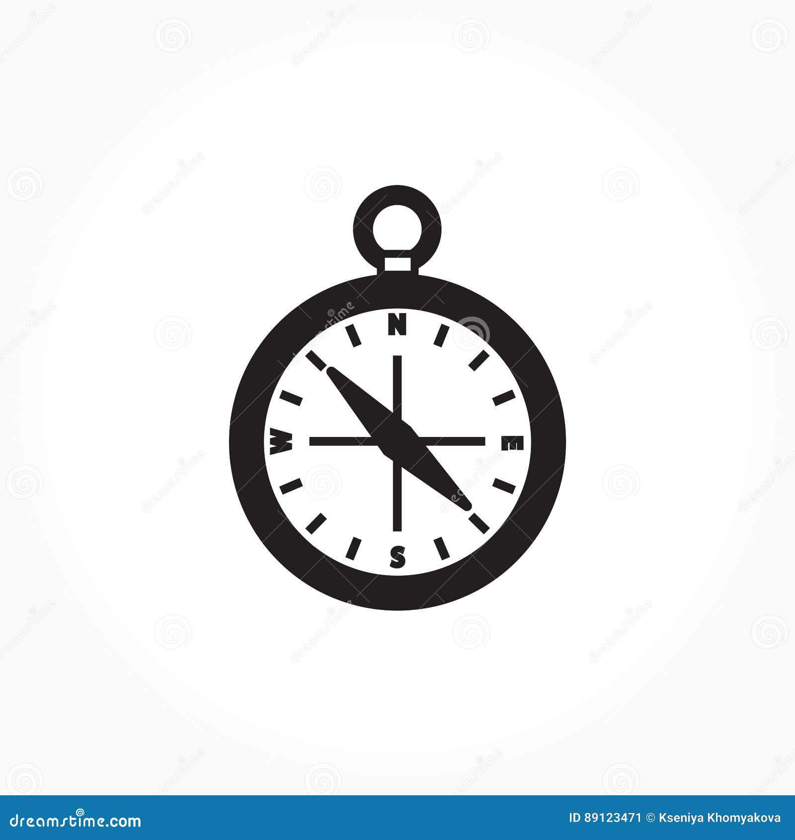 Black and White Compass Sign Stock Vector - Illustration of climb ...