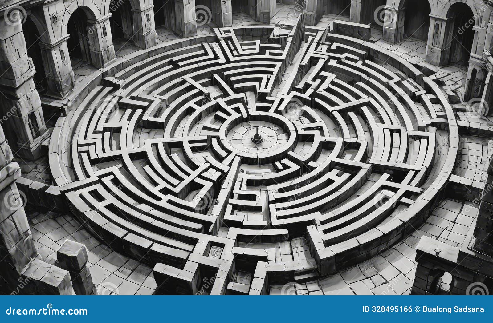 An Intricate Maze Of Tiny Overlapping Curves And Waves Etched Into The ...