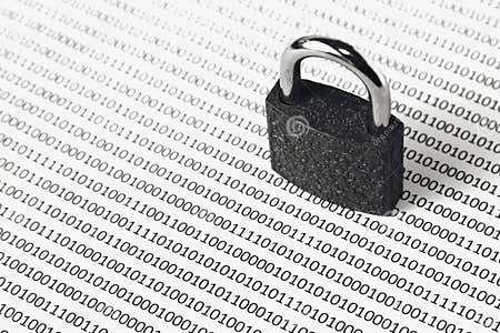 A Black and White Concept Image that Can Be Used To Represent Cyber ...