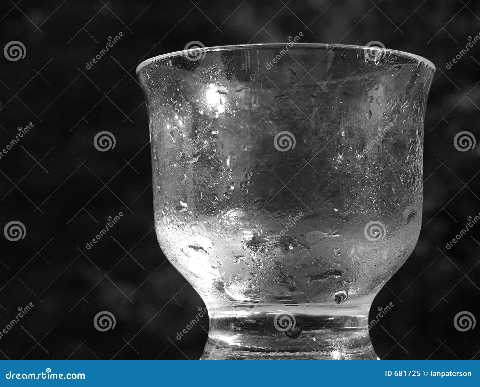 Black and White Condensation on a Glass Stock Image - Image of beverage ...