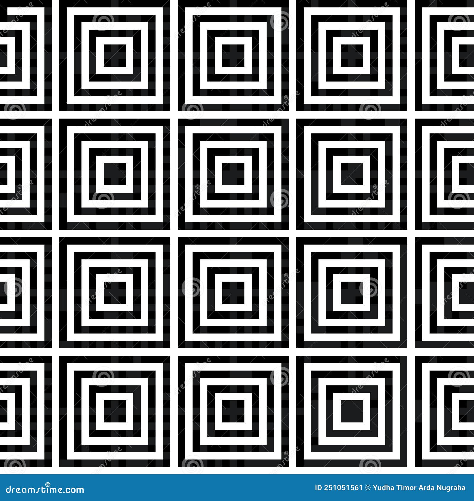 Black and White Continues Pattern Simple Block Stock Illustration ...