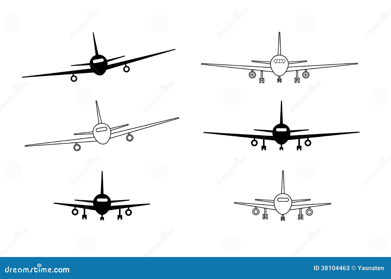 Black and White Contour Planes Stock Vector - Illustration of airline ...