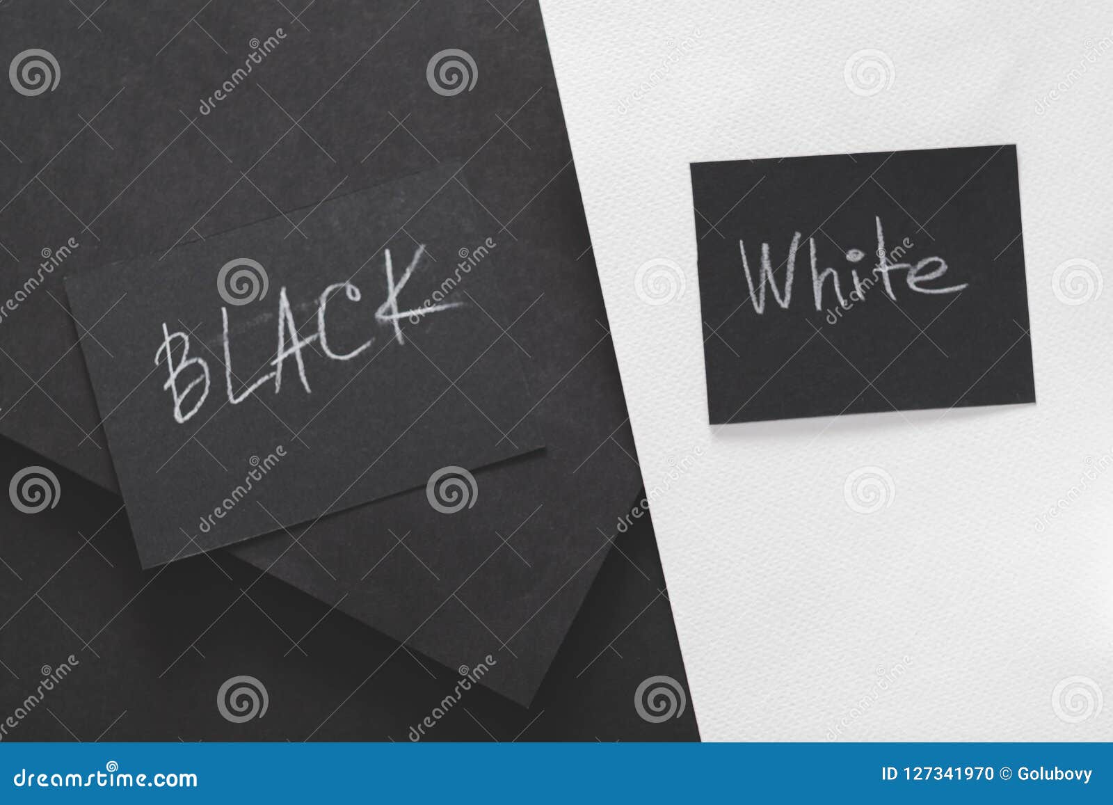 Black White Contrast Comparison Extremity Paper Stock Photo - Image of ...