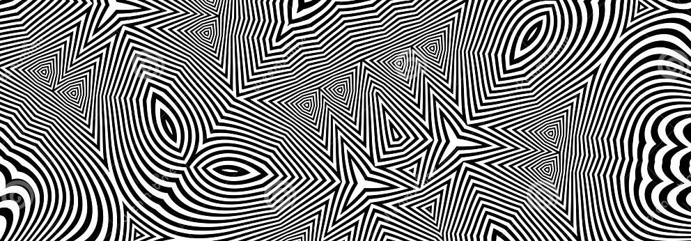 Black and White Contrast Poster with Textured Liquid Pattern Design and Optical Interference ...