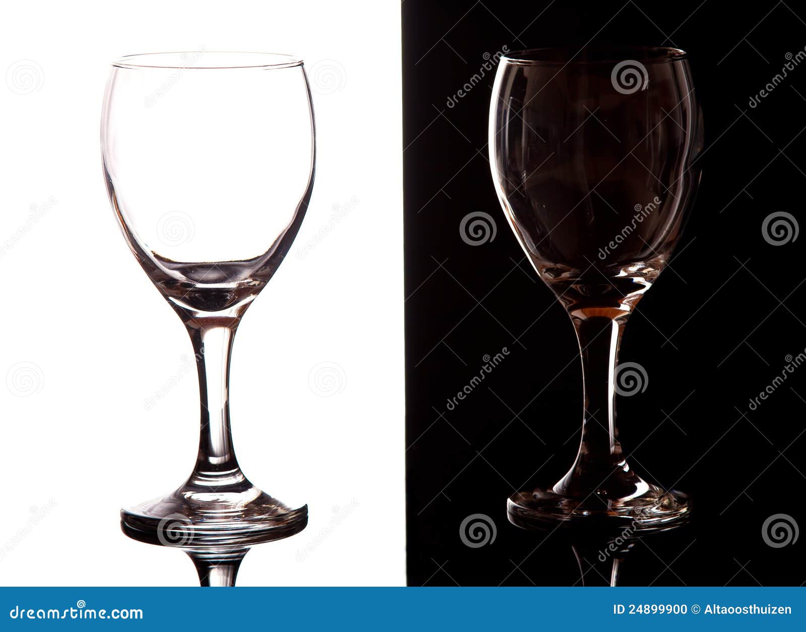 Black and White Contrast Wine Glasses Stock Photo - Image of simple ...
