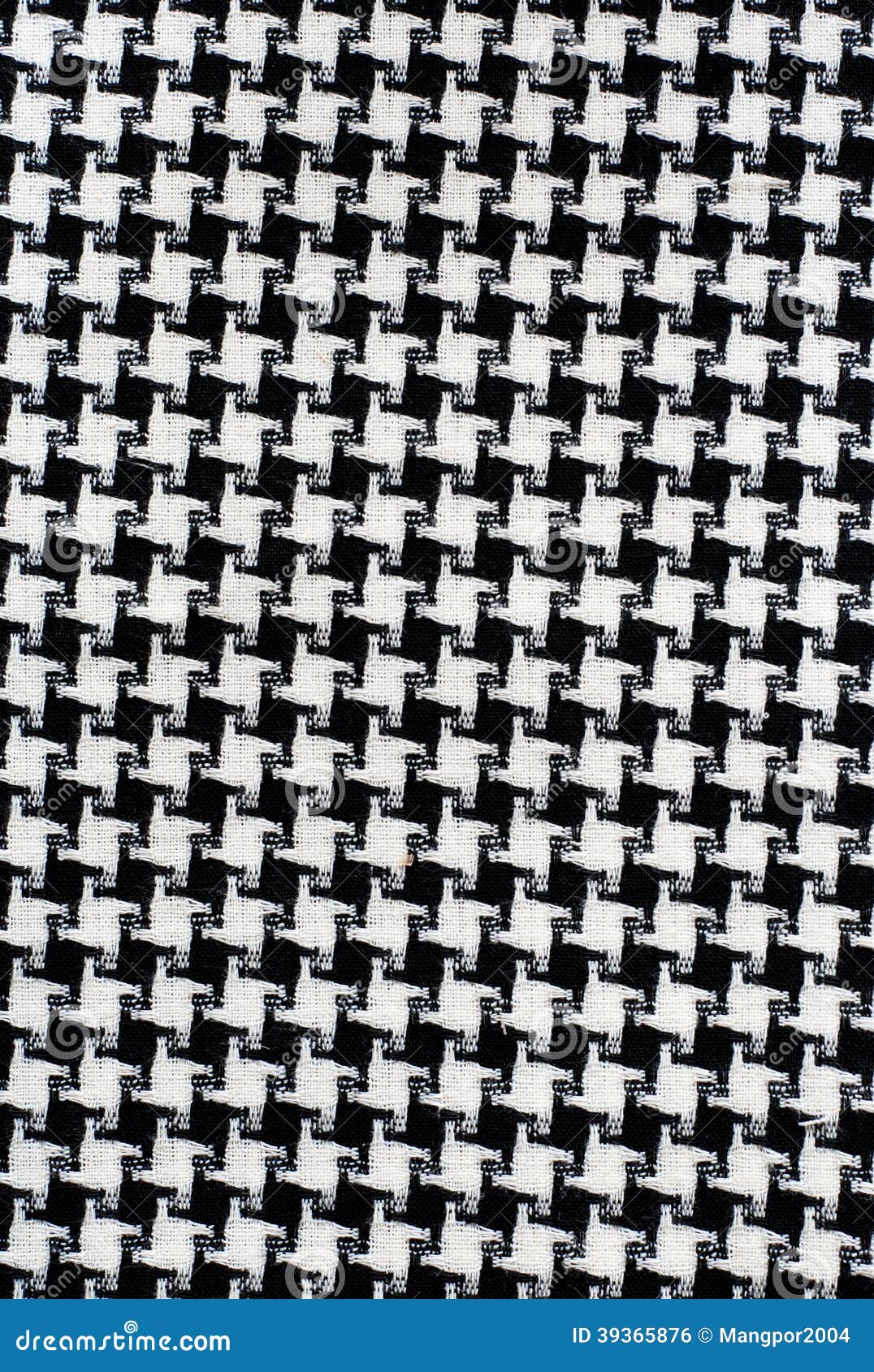 Black and White Cotton Texture. Stock Photo - Image of classic, hound ...