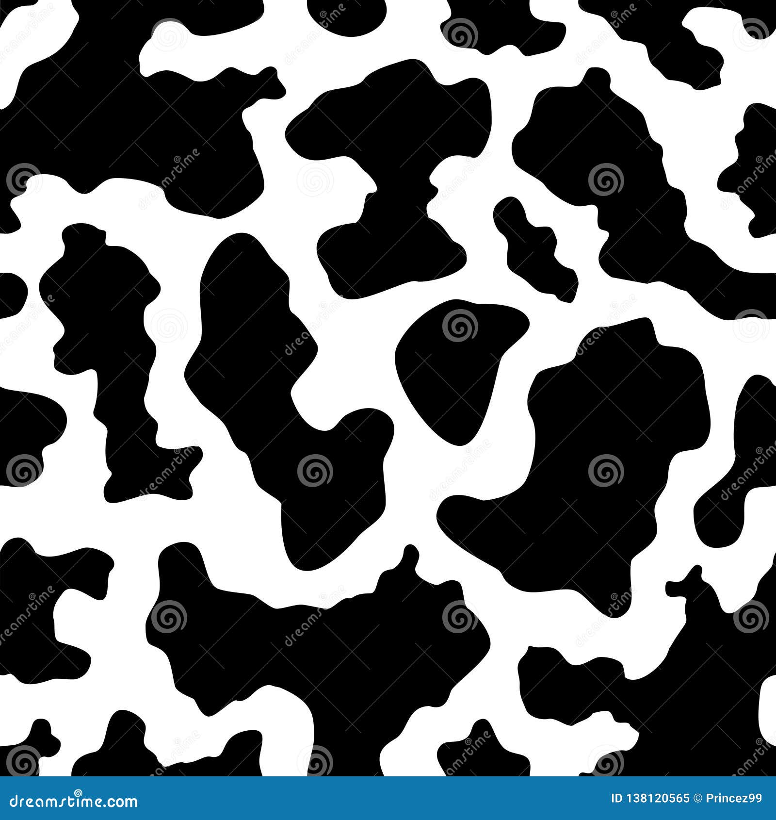 Dairy Cow Skin Texture Seamless Vector | CartoonDealer.com #122285723