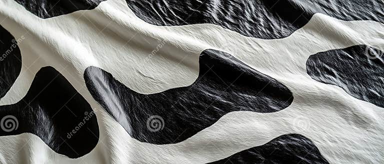 Black and White Cowhide Texture Stock Illustration - Illustration of ...