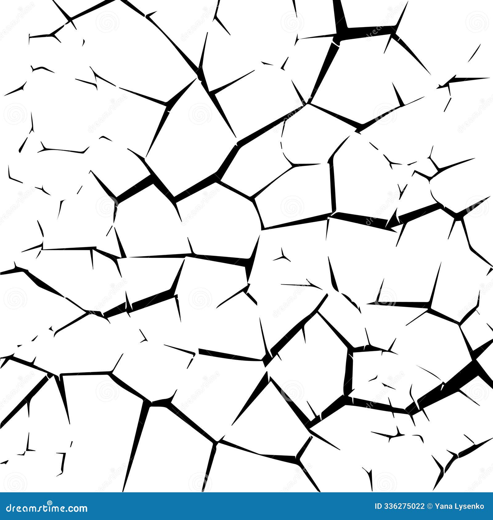 Black and White Cracked Abstract Texture Background. Concept of Surface ...